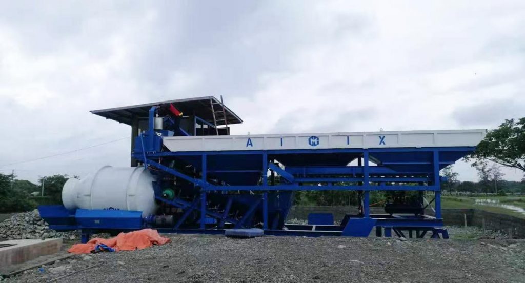 Debugging Reversible Drum Concrete Batching Plant in The Philippines